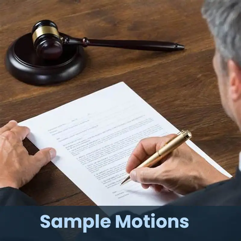 Sample Legal Filings | M-Fix Family Courts